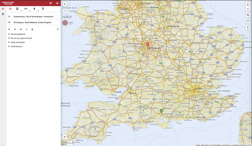 How to export route? - Maps Website - openrouteservice