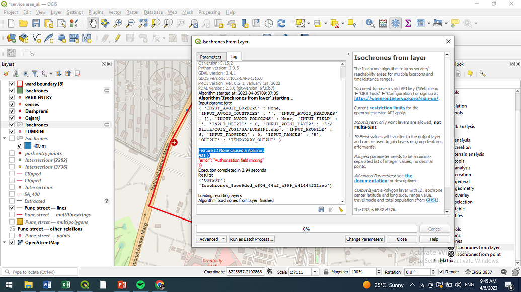 API key error when using ORS Tools in QGIS 3.6 - isochrones ...